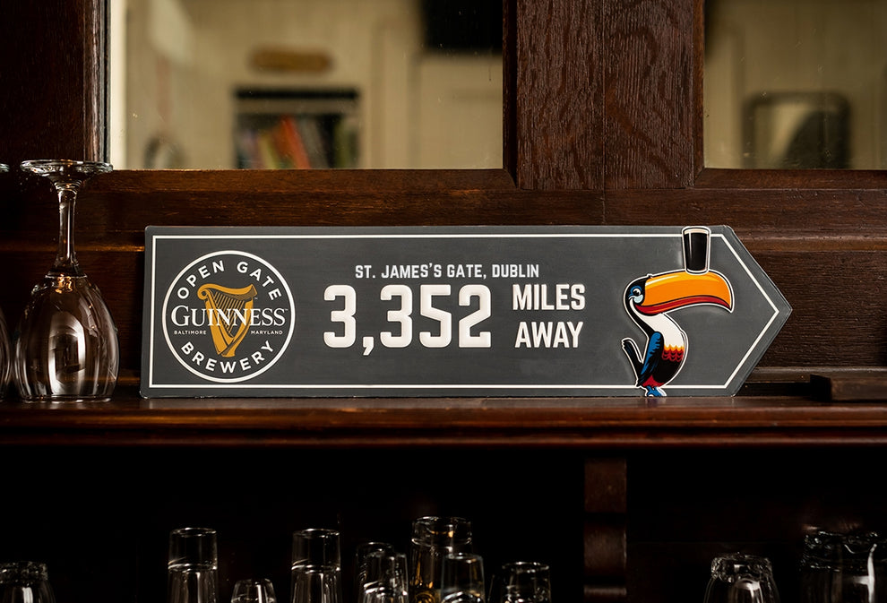 Guinness Open Gate Brewery Arrow Metal Sign – Guinness Webstore US