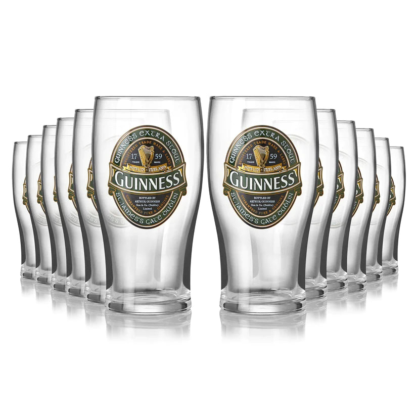 Guinness Ireland Collection Pint Glass 12 Pack Guinness Webstore Us
