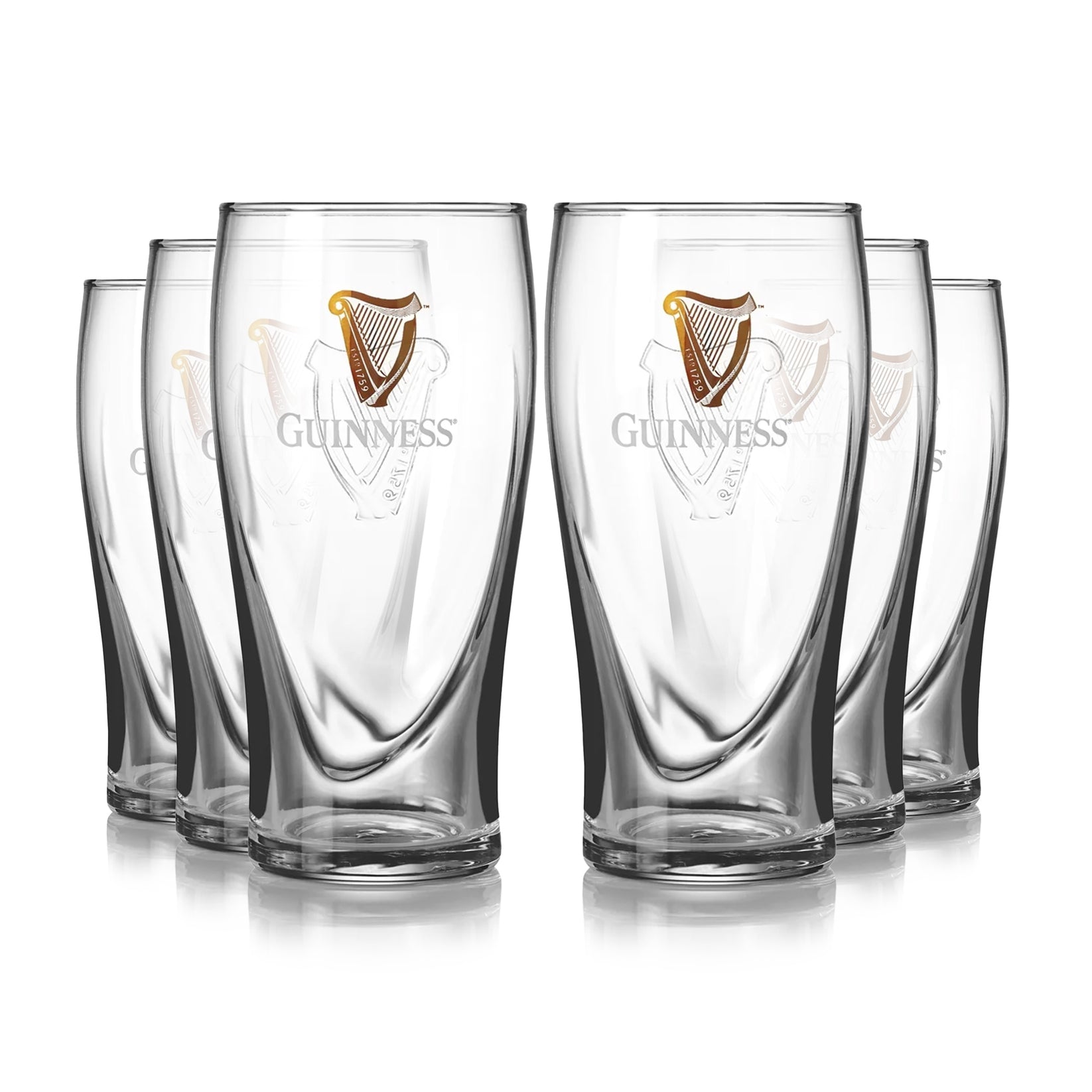 Guinness Pint Glass 6 Pack – Guinness Webstore US