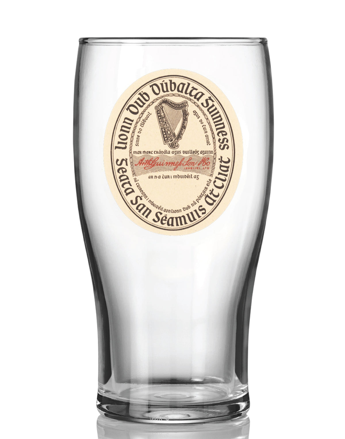 Guinness Vintage Label Pint Glass – Guinness Webstore US