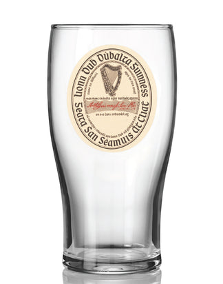 Guinness Vintage Label Pint Glass – Guinness Webstore US